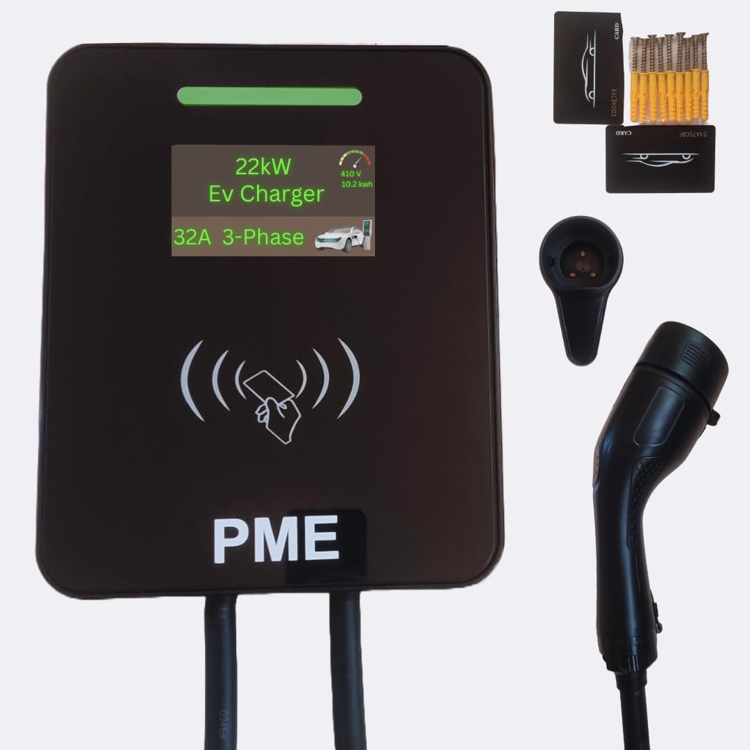 Pme Wallmount Ev Charger 22kw For Cars 5m Cable Large | Desertcart INDIA