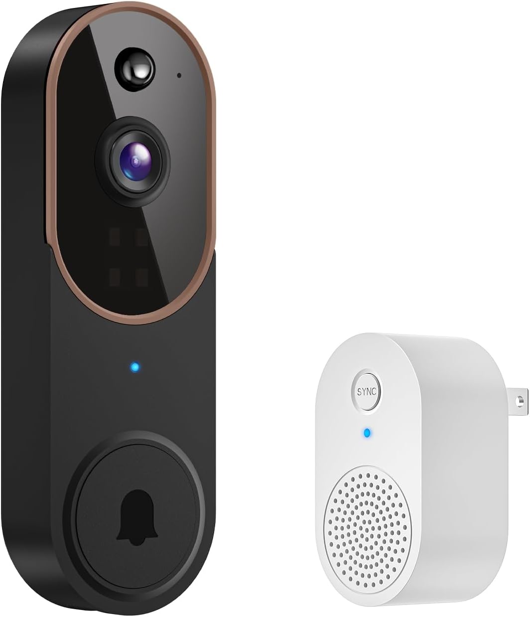 Amazon.com: GridTera 1080p Wireless Video Doorbell Camera, AI Human ...