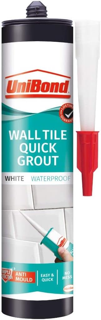 UniBond Ultra Force Wall Tile Grout, Grout in Easy Apply Cartridge for ...