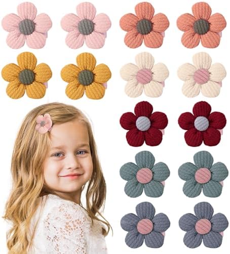 Amazon.com : Baby Hair Clips, Colorful and Cute Soft Lined Alligator ...