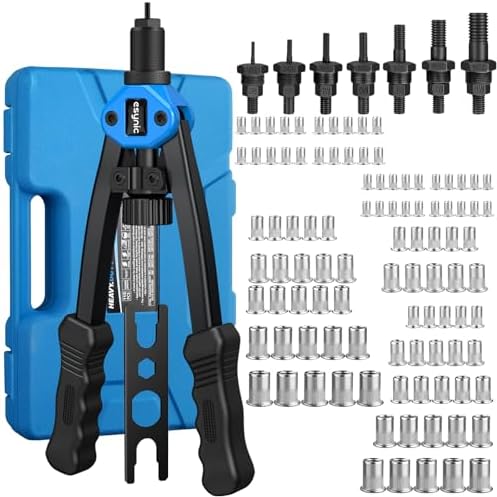eSynic 13 Inch Rivnut Tool Kit Rivet Nut Gun Set Pop Rivet Nut Tool Set ...