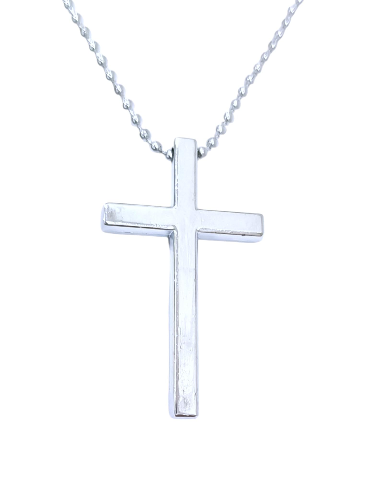 Buy RVM Jewels Lord Jesus Cross Silver Stainless Steel Pendant Necklace ...