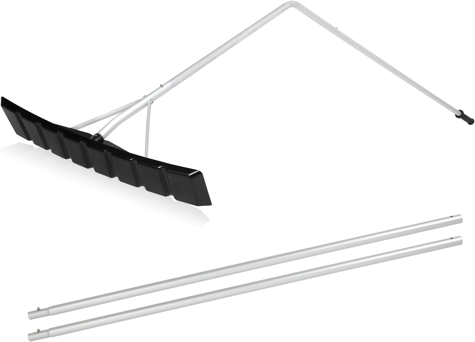 Amazon.com: OUTPRIZE Flat Roof Snow Rake, 4.8-16FT Aluminum Detachable ...