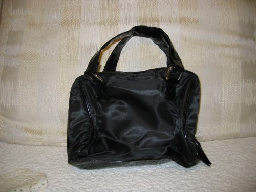 Amazon.com : Avon Black Zip Top Bag Tote Cosmetic Bag Soft & Roomy : Suitcase Makeup : Beauty ...