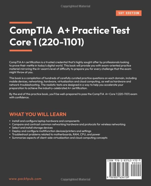 Snapklik.com : CompTIA A+ Practice Test Core 1