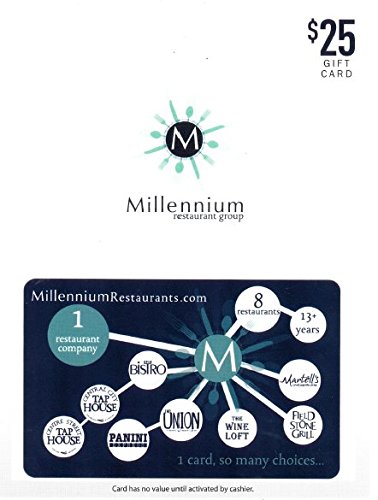 Amazon.com: Millennium Restaurant Group $25 Gift Card : Gift Cards