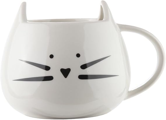 Amazon.com: Home-X - Ceramic Cat Coffee and Tea Mug, The Perfectly Fun ...
