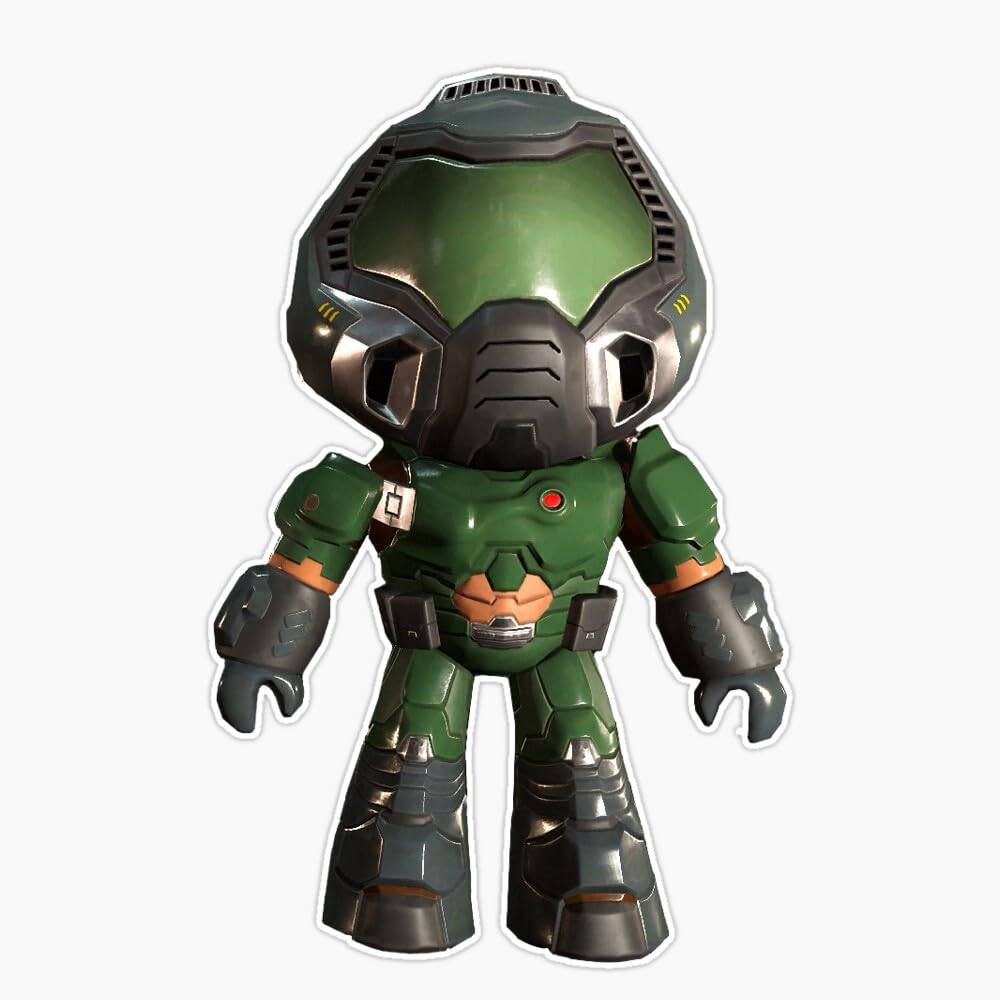 Amazon.com: Magnet Doomguy Classic Magnetic Vinyl Sticker Decal Magnet ...