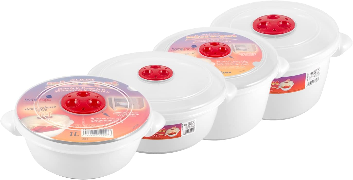 Plastic Microwave Heating Food Cooking Pot Container with Ventilated ...