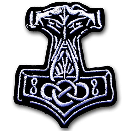 Verani Viking Thor Hammer Patch Embroidered Norse Mjolnir God - Want It All