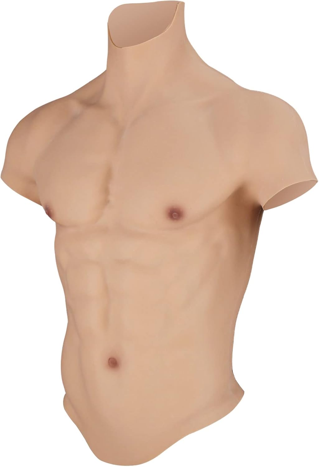 Amazon.com: Realistic Silicone Fake Muscle Chest Abdominal Muscles Suit ...