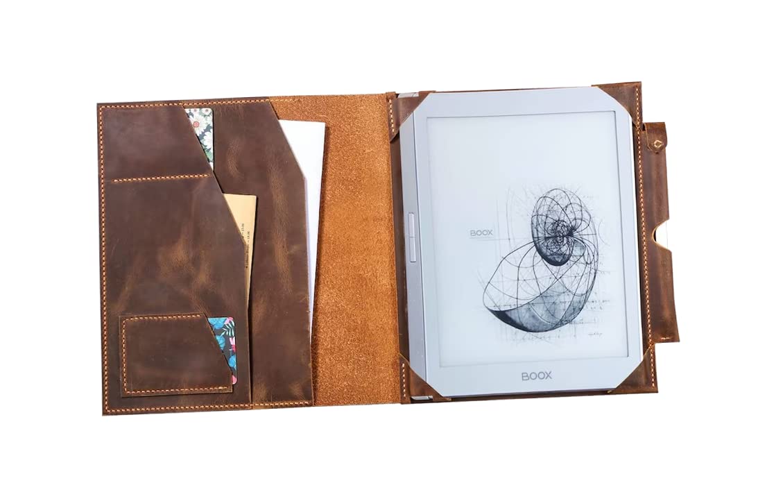 Amazon.com: Handmade Leather Folio Cover for Onyx Boox Note Air 2 Boox ...