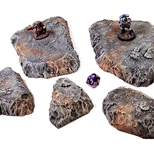 Amazon.com: Wargaming Terrain Rocky Modular Hills - Handmade Terrain ...