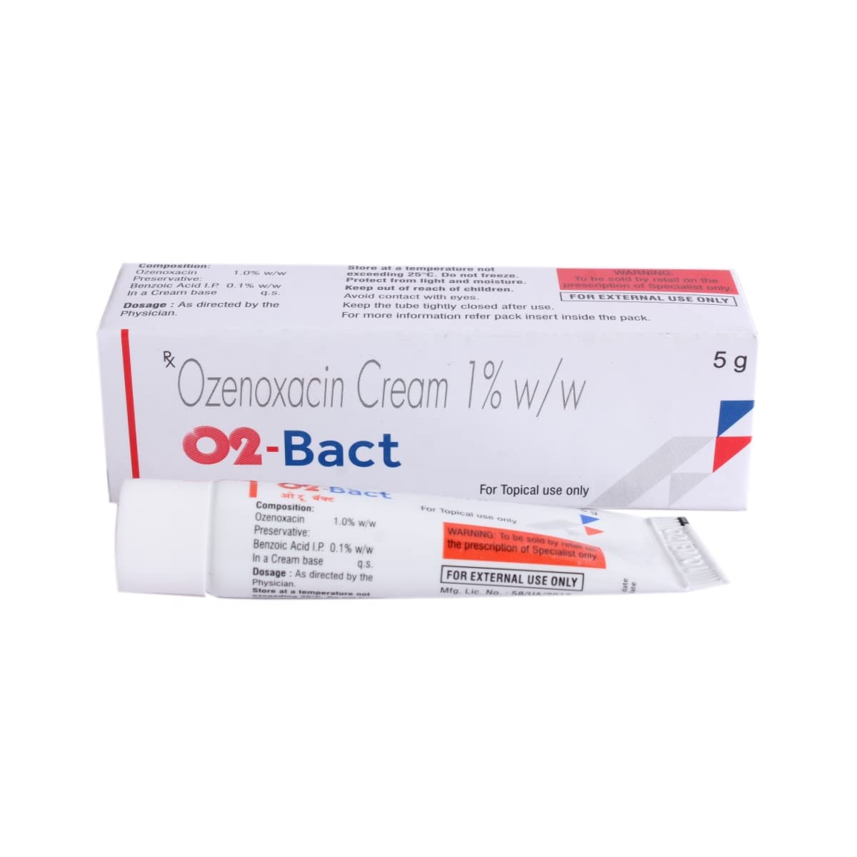 O2-Bact Cream 5 gm : Amazon.in: Health & Personal Care