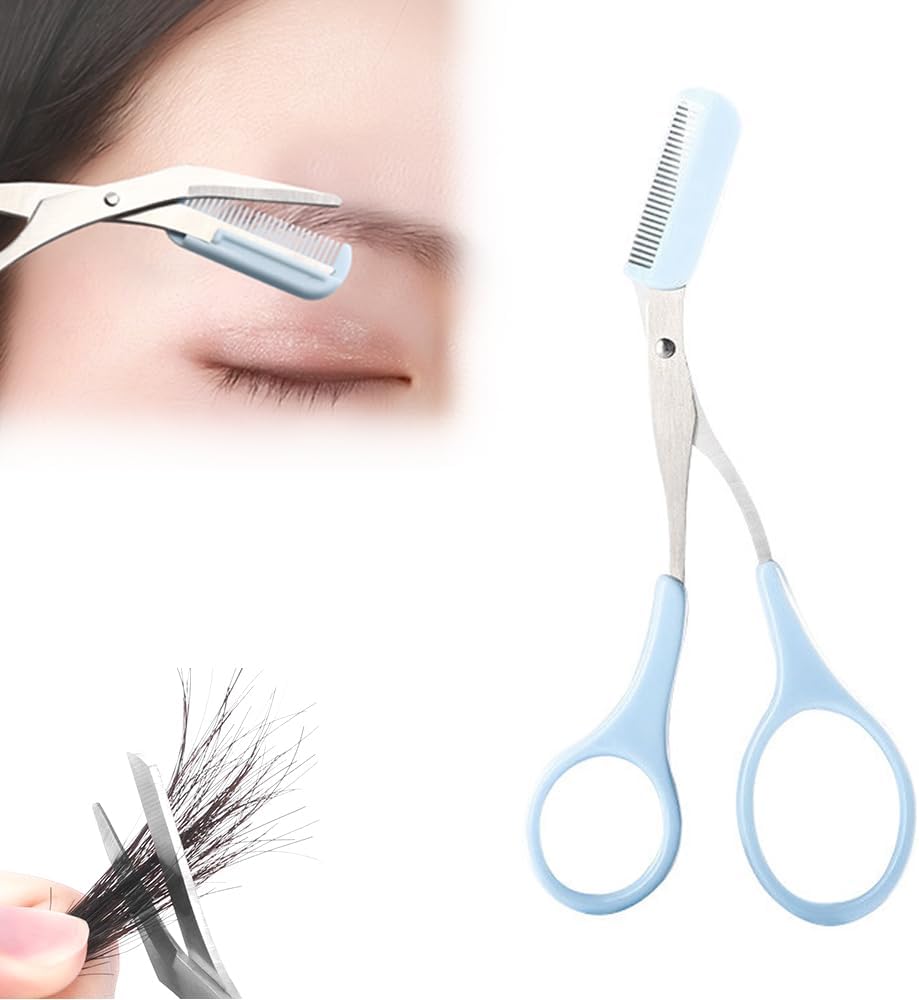 Amazon.com: Eyebrow Trimmer Scissor, 2024 Upgraded Eyebrow Scissors ...
