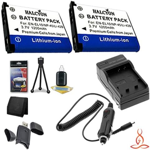 Amazon.com : Two Halcyon 1200 mAH Lithium Ion Replacement EN-EL10 ...