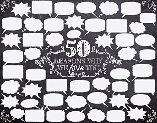 Amazon.com: 50 Reasons Why We Love You - Talk Bubbles Print - Great ...