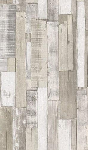 Rasch Wallpaper Collection Stone and Wood, Cream 203714 by Rasch ...