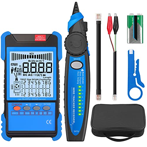 YGiTK Cable Tester PoE & NCV | Multifunction Network Cable Tester with ...