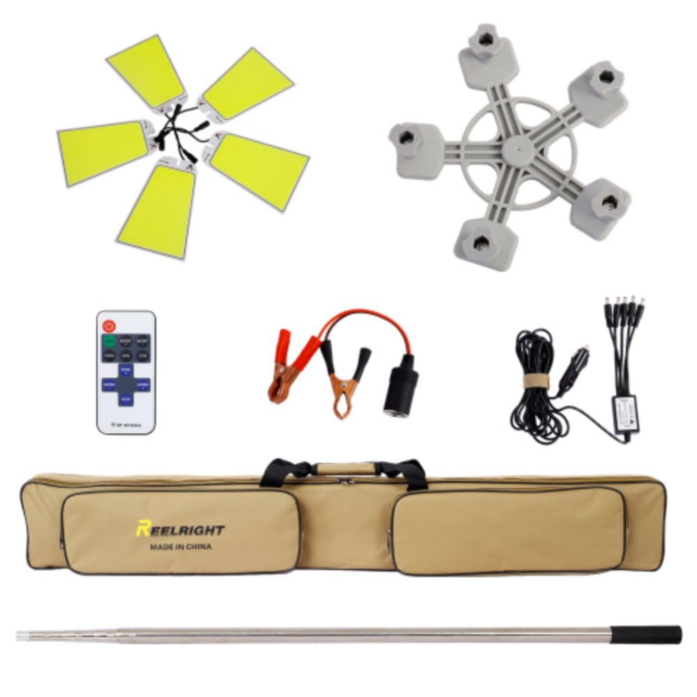 Amazon.com: 15000lm Led Telescopic Camping Lights,12V Portable Outdoor ...