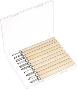 Amazon.com: uxcell 10pcs Wood Carving Knife Tools Chisels Set, Big ...