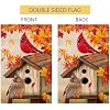 Amazon.com : BLKWHT Fall Cardinal Bird Garden Flag 12x18 Vertical ...