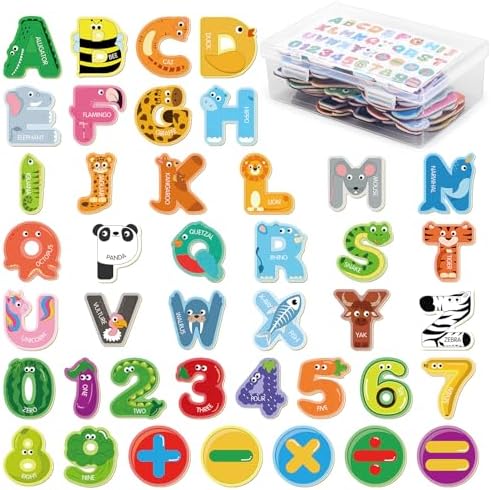 Amazon.com: Magnetic Alphabet Letters for Toddlers & Kids - 26 Colorful ...