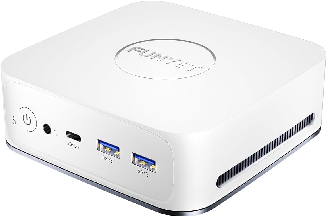 FUNYET Mini PC de Bureau avec Alder Lake 12e génération (jusqu'à 3,4 ...