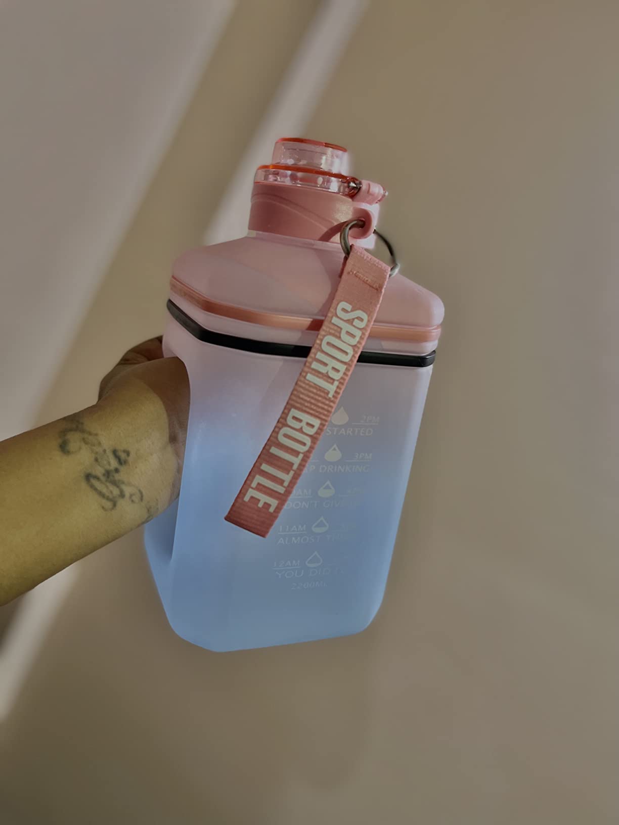 Arcanine Motivational Water Bottle with Time Marker, Gallon Sports ...