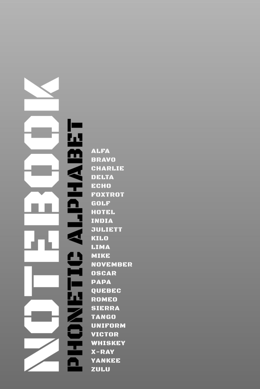 Phonetic Alphabet Notebook: Graph Paper 5x5 | ICAO International ...
