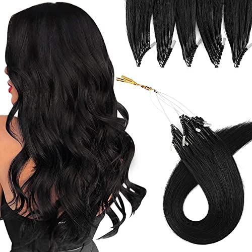 Amazon.com : 8D Hair Extensions Micro Loop Human Hair Extensions, 100% ...
