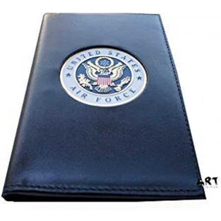 Amazon.com : Spiral Notebook Black Padfolio Cover with Military Seal ...