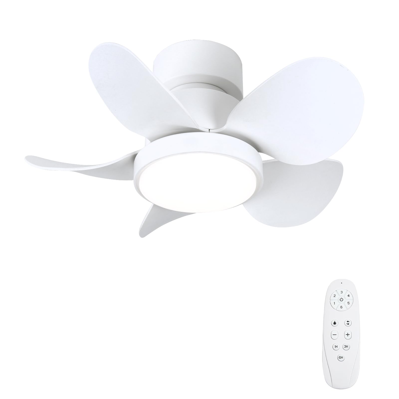 SODSEA 22 Inch Ceiling Fan with Lights, Small Ceiling Fan with Light ...