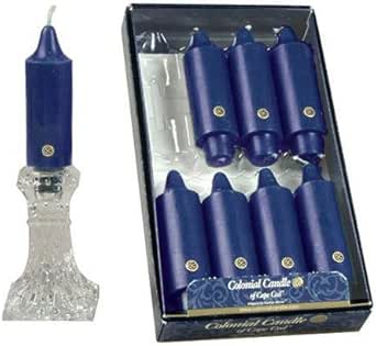 Amazon.com: Colonial Candle Indigo Blue 5 Inch Grande Classic Taper ...
