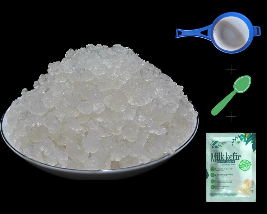 Buy Feelgood Kefir™ - LIVE LARGE sized Water Kefir Grains (30 grams ...