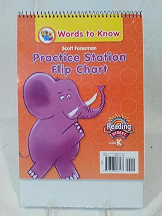 Reading 2011 Words to Know Practice Station Flip Chart Grade K: Scott ...