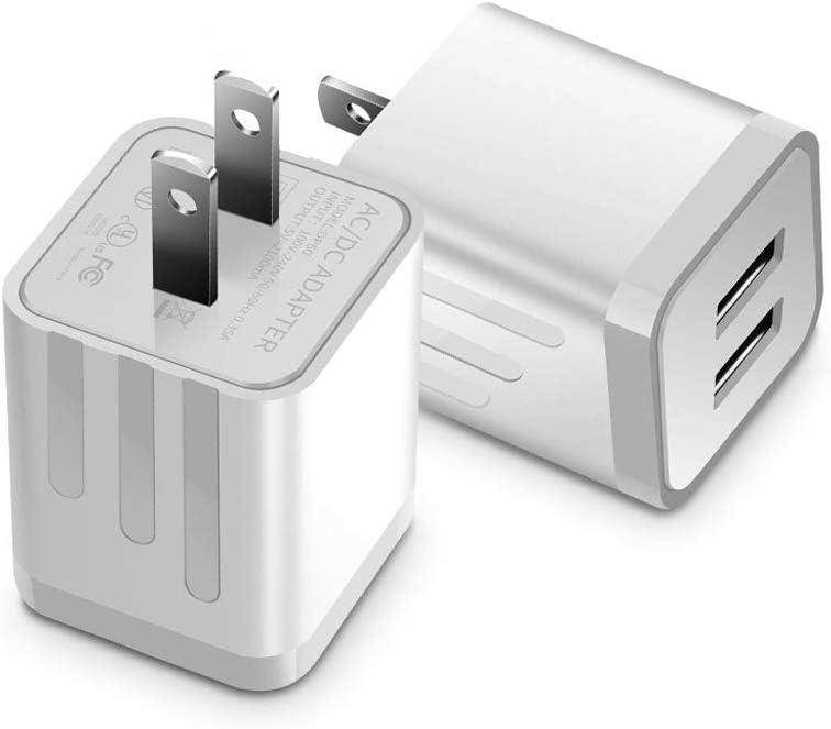 Amazon.com: USB Wall Charger, Loxdn 2-Pack Dual Port USB Wall Plug ...