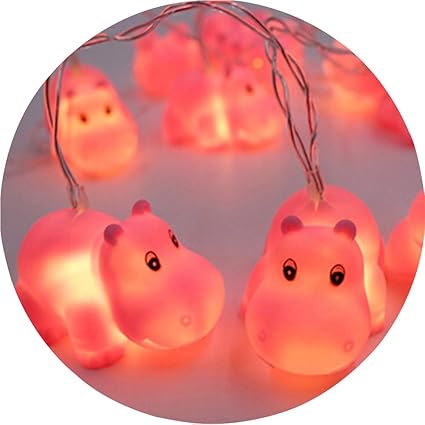 Amazon.com : Smart Life Helper Hippo Indoor Outdoor Decor String Light ...