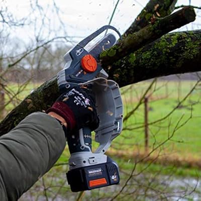 Buy Batavia Electric Mini Pruning Chainsaw, Safe Cordless Handheld ...