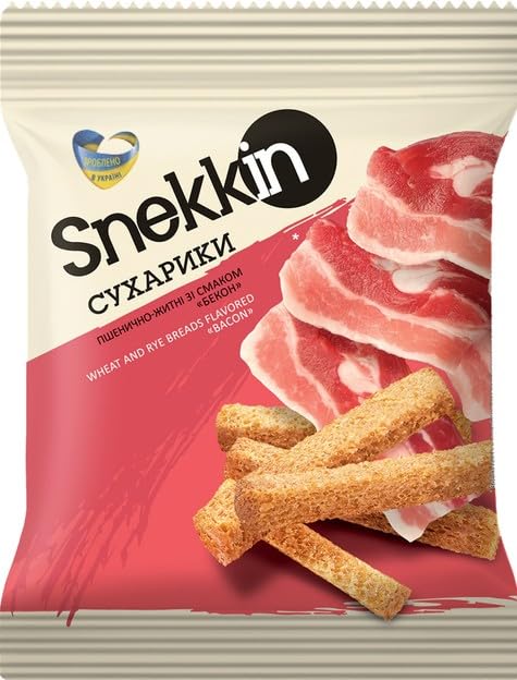 Amazon.com: 4 Pack Snekkin Wheat Rye Breads Crackers Suhariki GMO Free ...