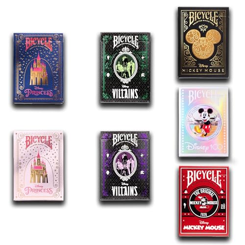 Snapklik.com : Disney Playing Cards Bundle, 7 Pack Of Disney Themed ...