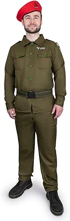 Amazon.com: Dress Up America Israeli Soldier Costume for Adults - Army ...