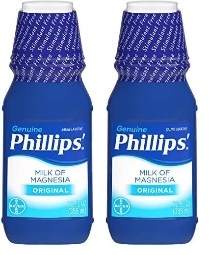 Amazon.com: Phillips' Milk of Magnesia Liquid Laxative, 12 oz, Cramp ...