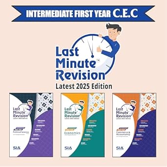 LMR Intermediate First Year CEC Political Science (Civics), Economics ...