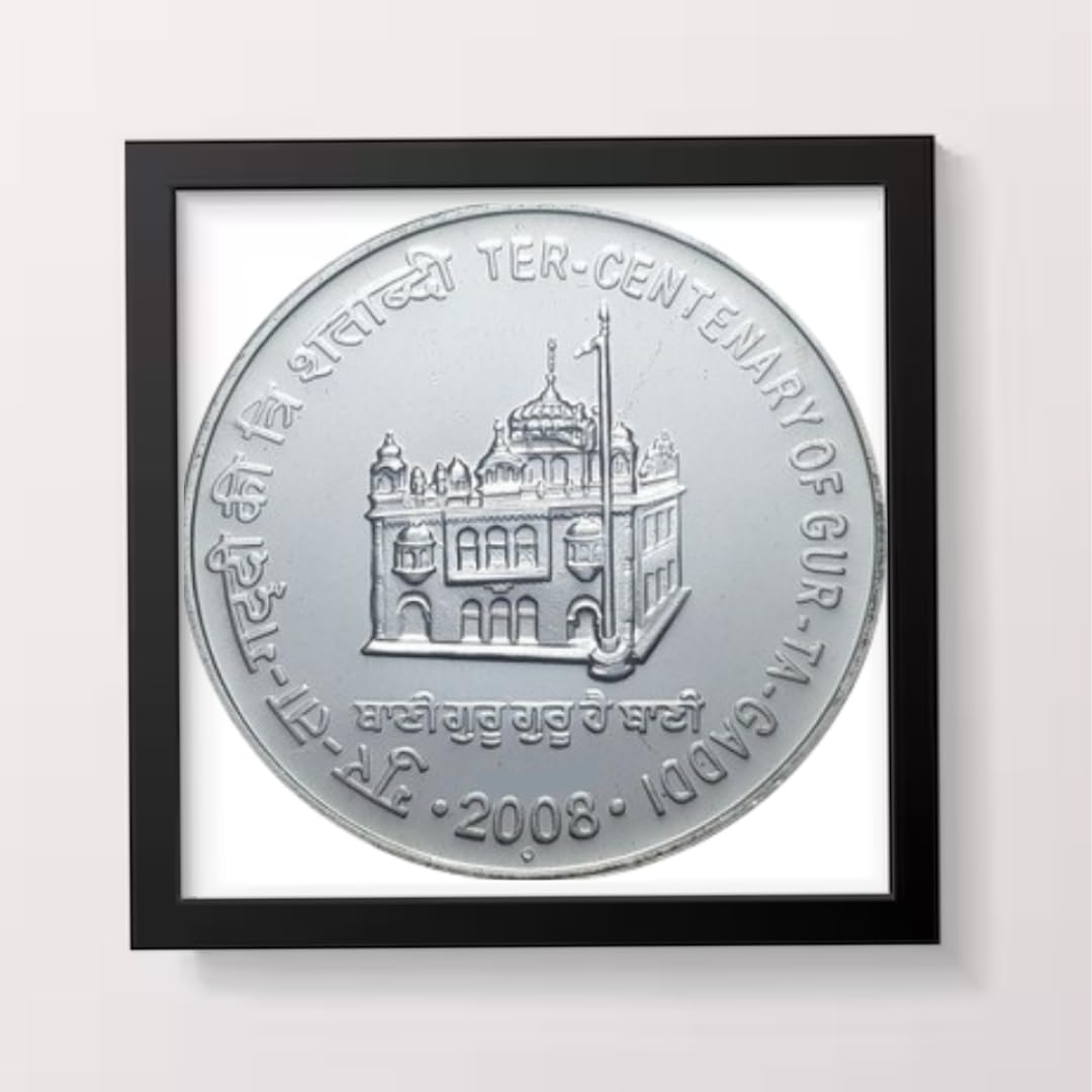 Rare 10 Rupees Coin Tercentenary of Gur-Ta-Gaddi of Shri Guru Granth ...