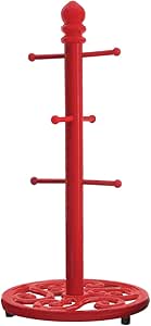 Amazon.com: Premier Housewares 6 Cup Cast Iron Mug Tree - Red : Home ...