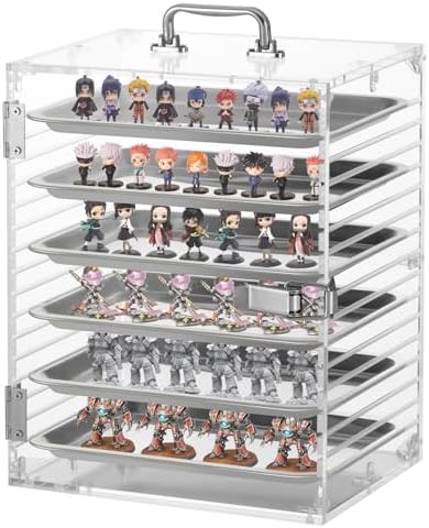 Amazon.com: Miniatures Storage Case Acrylic Miniatures Display Case ...
