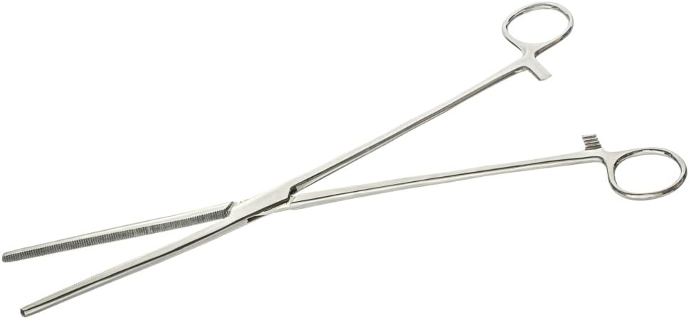 Amazon.com: SE 5" Stainless Steel Self-Locking Curved Forceps - 651FC ...