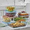Amazon.com: Pyrex Colors Tinted 4-PC, Medium/Large Glass Mixing Bowls ...