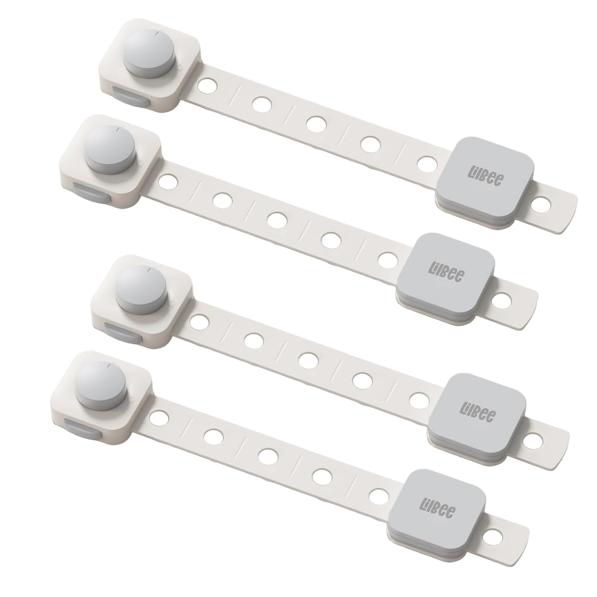 Lilbee Child Safety Locks Dual Locking System For Cabinets Drawers ...